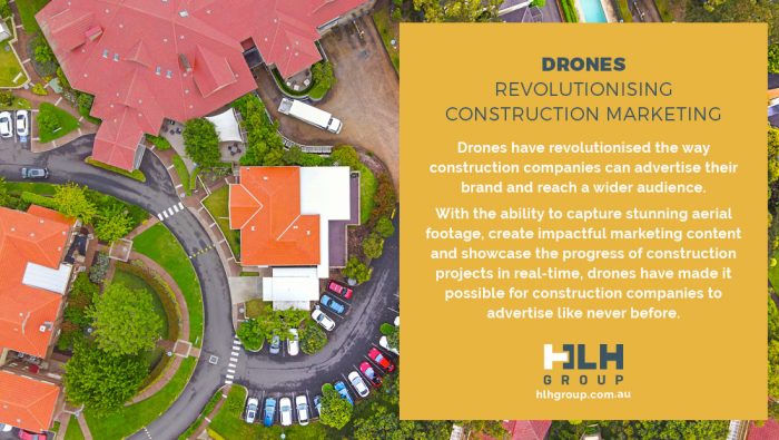 How to Advertise with Drones in Construction | HLH Group Sydney
